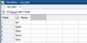 آرایه استراکچر (structure) در متلب (+ فیلم آموزش و حل مثال)