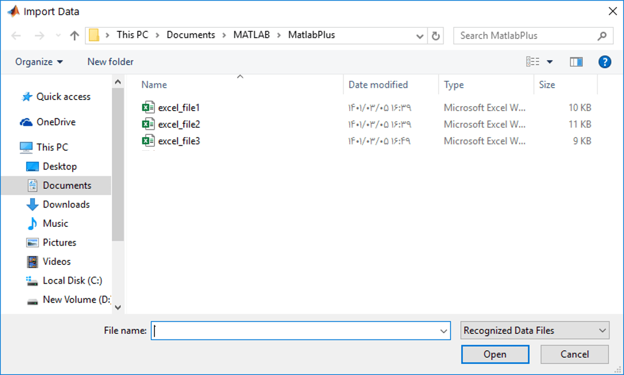 کار با فایل اکسل در متلب | xlsread و xlswrite (+فیلم آموزش)