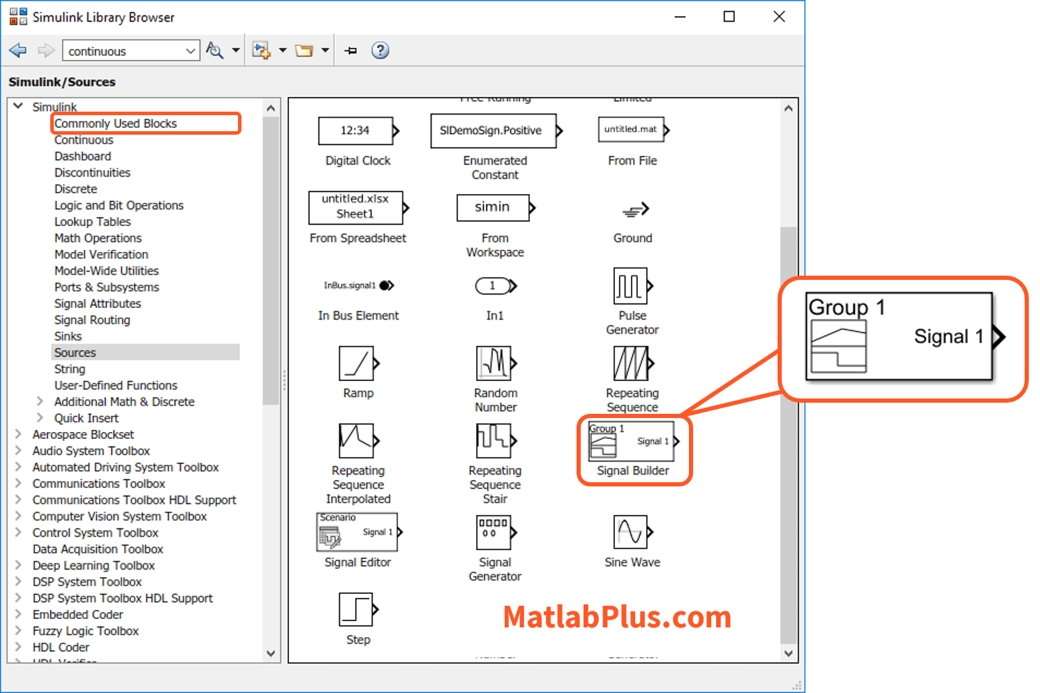 بلوک‌های ورودی در سیمولینک | پله، شیب و سینوسی - متلب‌پلاس