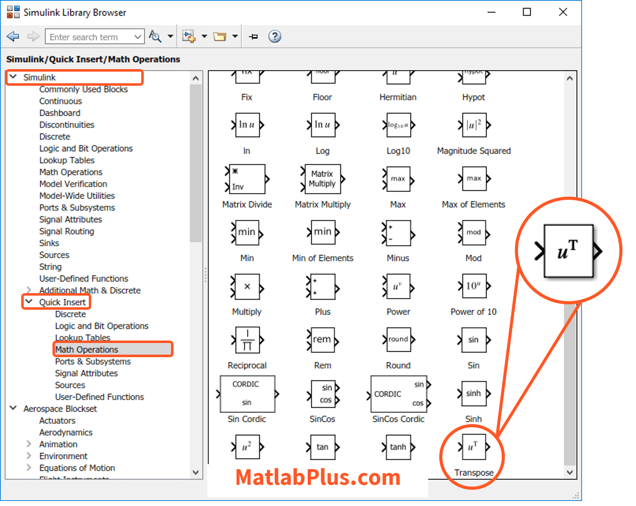 محاسبات ماتریسی در سیمولینک | دترمینان، معکوس و... متلب‌پلاس